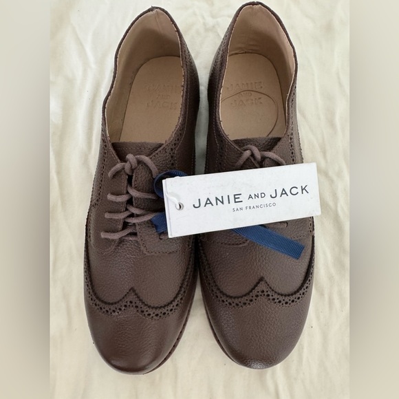 Janie and Jack | Shoes | Nwt Janie And Jake Leather Wing Tip Shoe ...